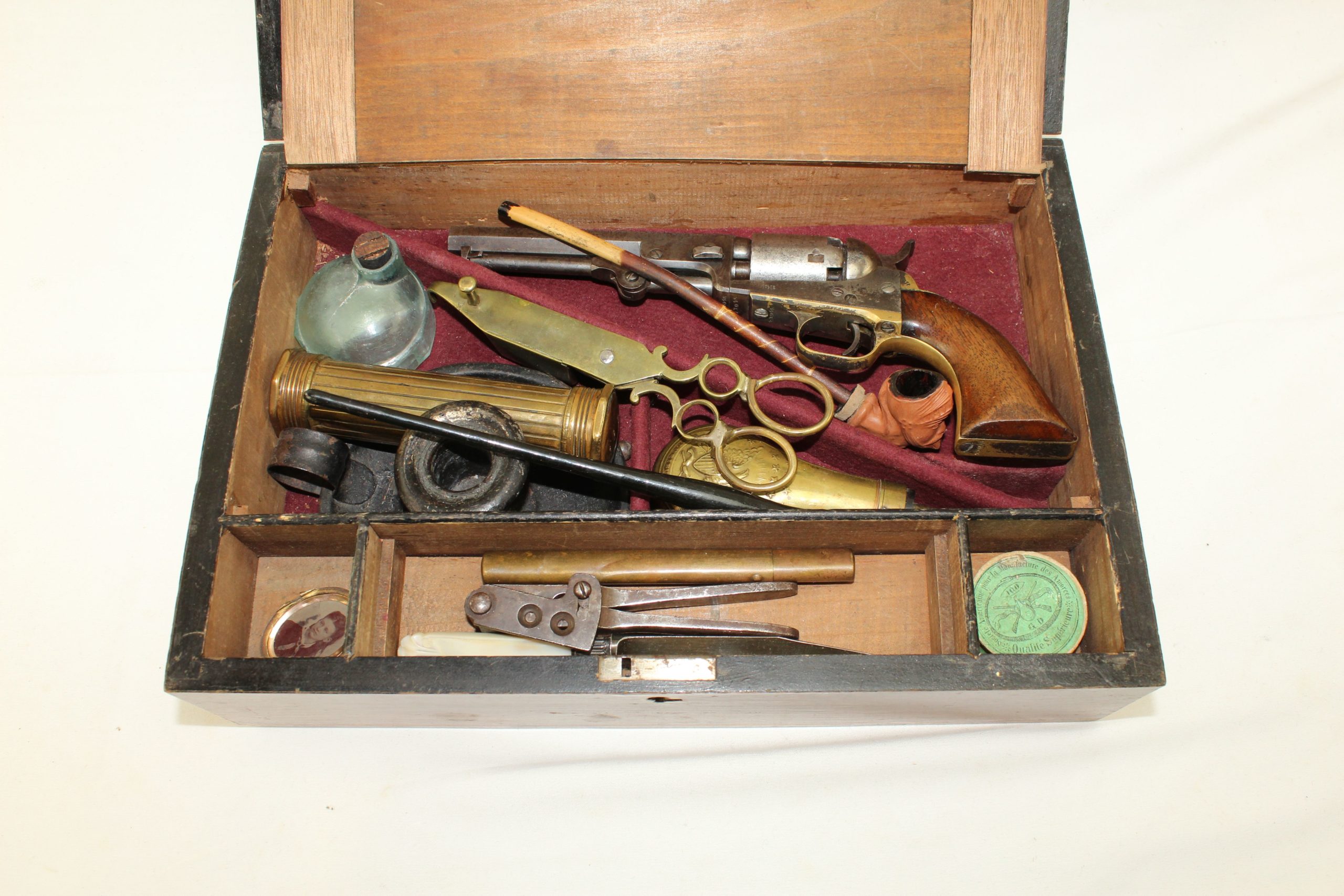 Antique Colt 1849 Pocket Revolver Fort Abraham Lincoln Dakota Civil War ...