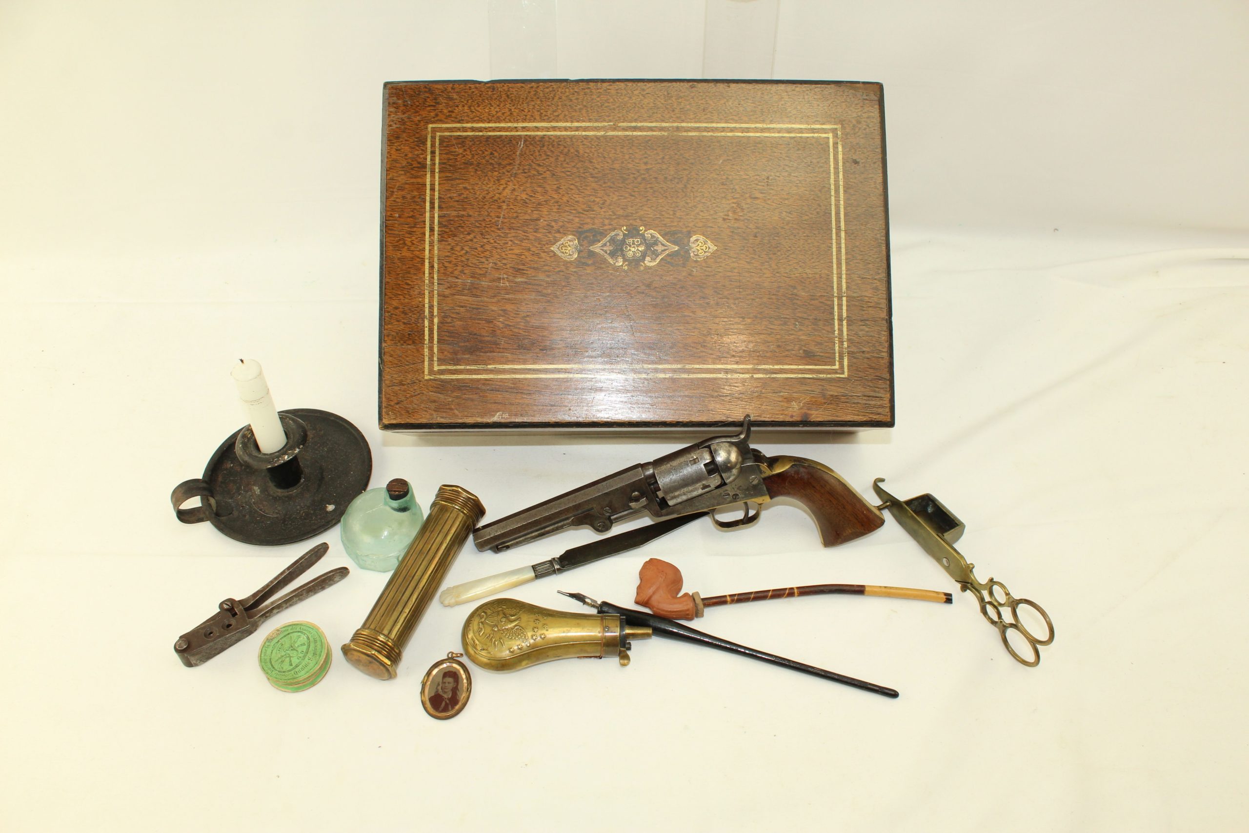 Antique Colt 1849 Pocket Revolver Fort Abraham Lincoln Dakota Civil War ...