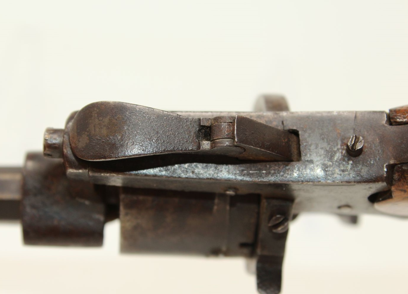 Belgian Folding Trigger Double Action Pinfire Revolver C&R Antique010 ...