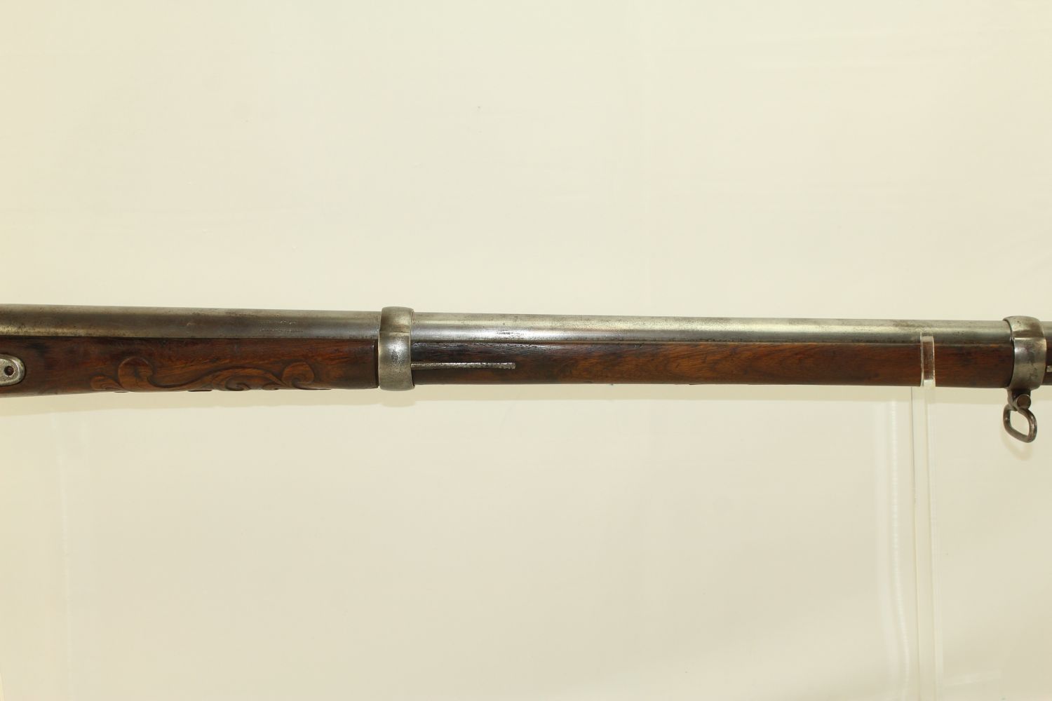 Carved Harpers Ferry Model 1842 Percussion Musket With Bayonet 12.9 C&R ...
