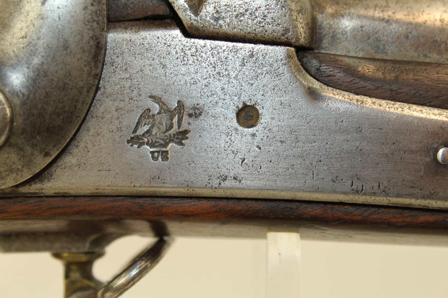 Carved Harpers Ferry Model 1842 Percussion Musket With Bayonet 12.9 C&R ...