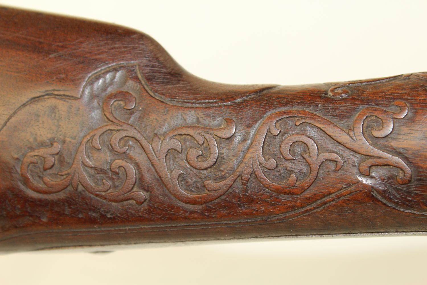 Carved Harpers Ferry Model 1842 Percussion Musket With Bayonet 12.9 C&R ...