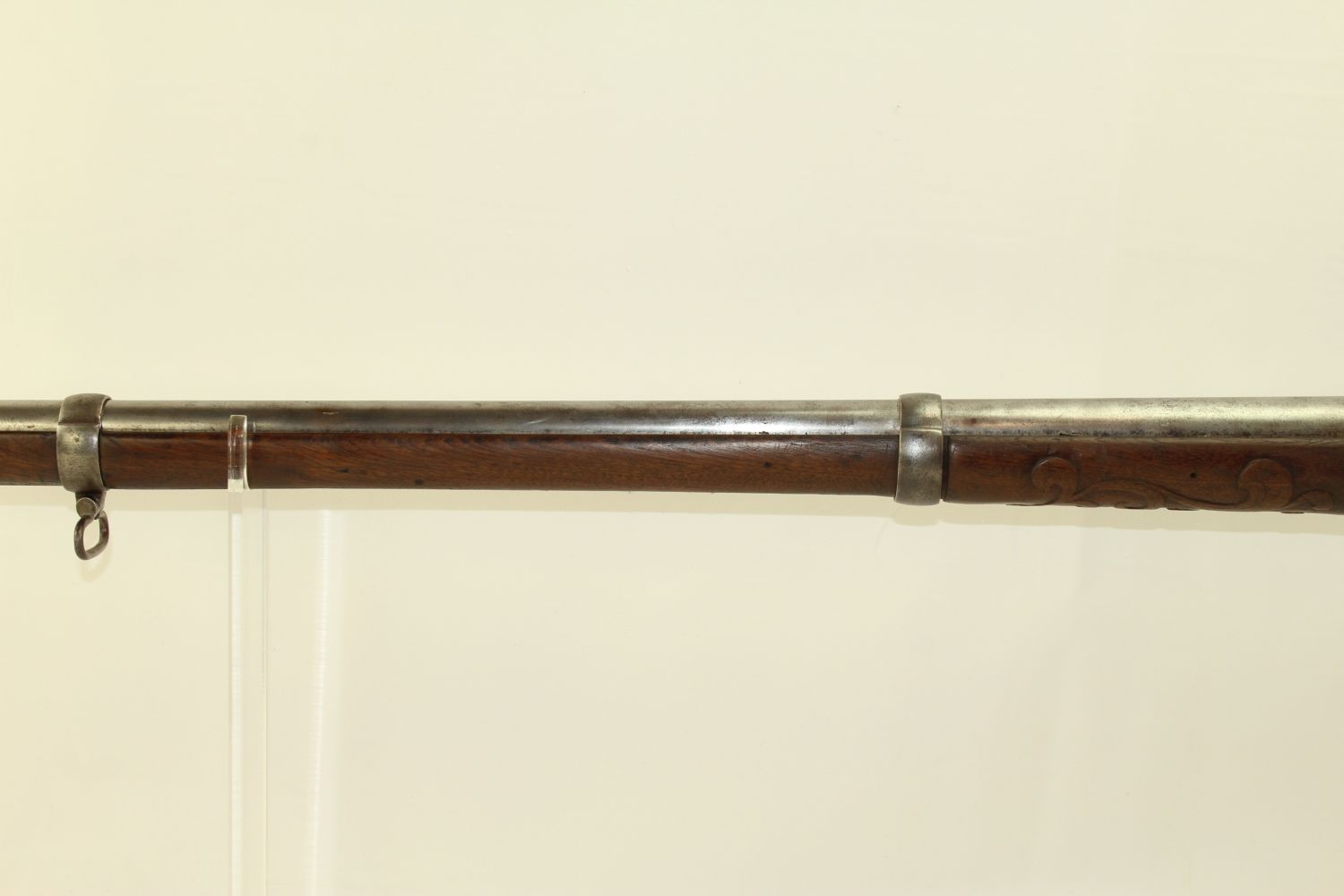 Carved Harpers Ferry Model 1842 Percussion Musket With Bayonet 12.9 C&R ...