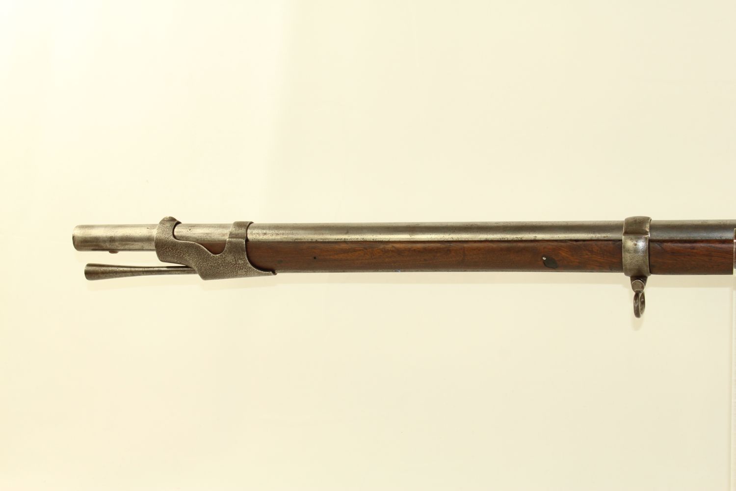 Carved Harpers Ferry Model 1842 Percussion Musket With Bayonet 12.9 C&R ...