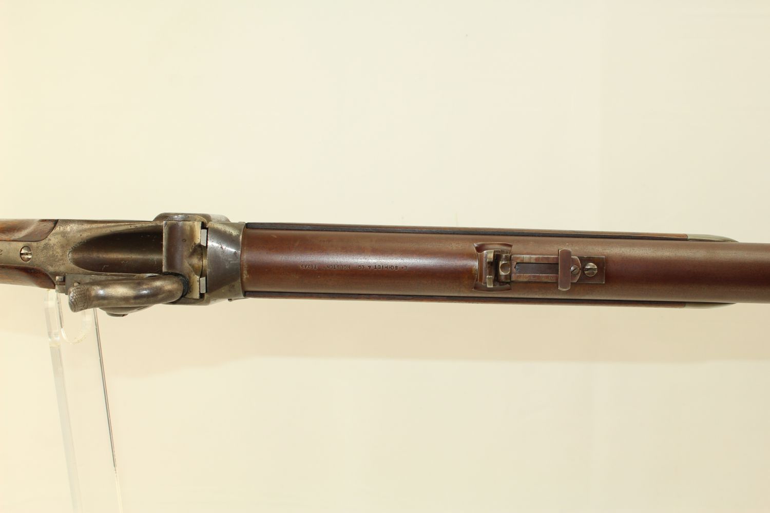 Sharps Single Shot Percussion Rifle with Texas Marked Heavy Barrel 12. ...