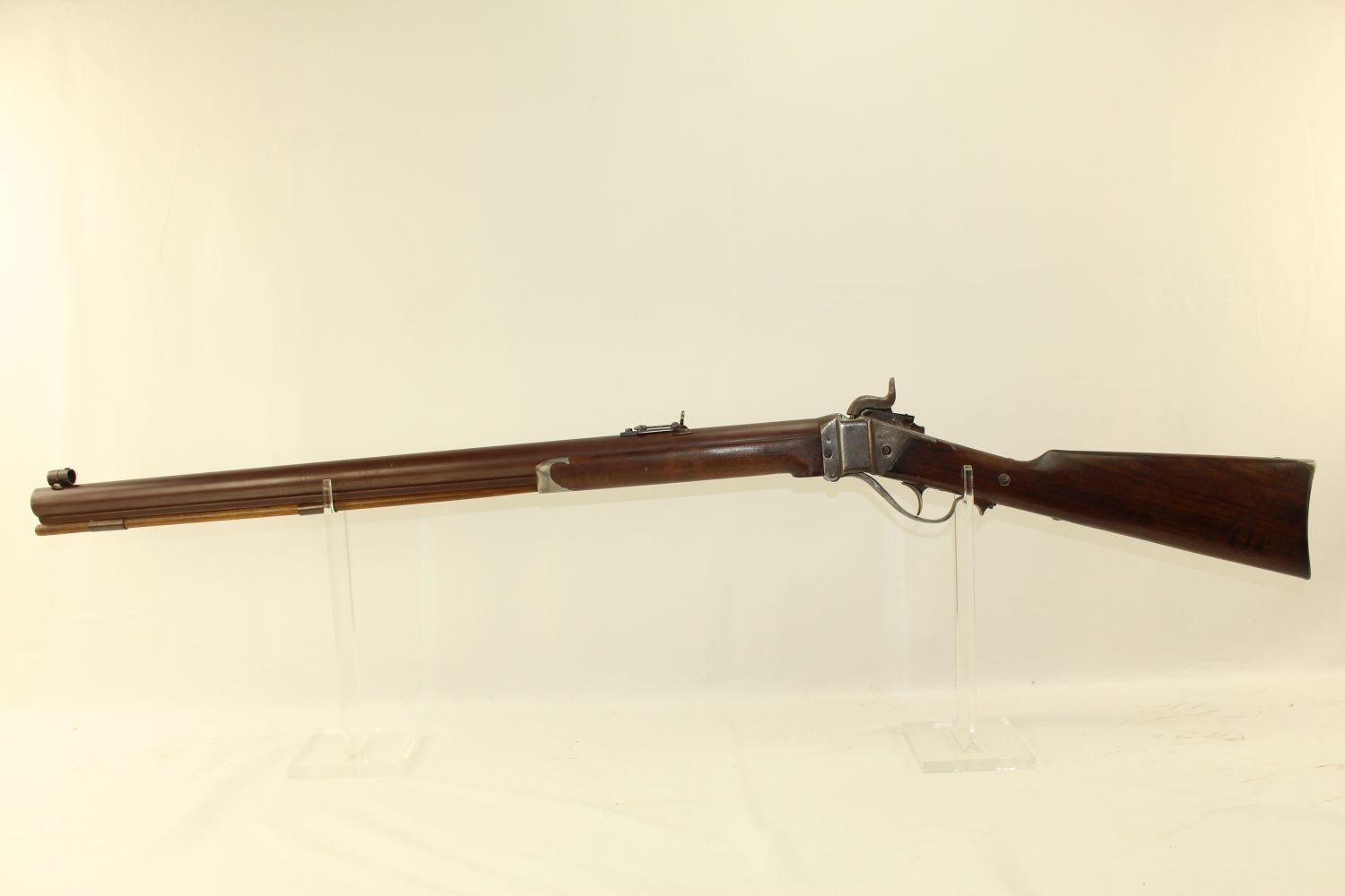 Sharps Single Shot Percussion Rifle with Texas Marked Heavy Barrel 12. ...