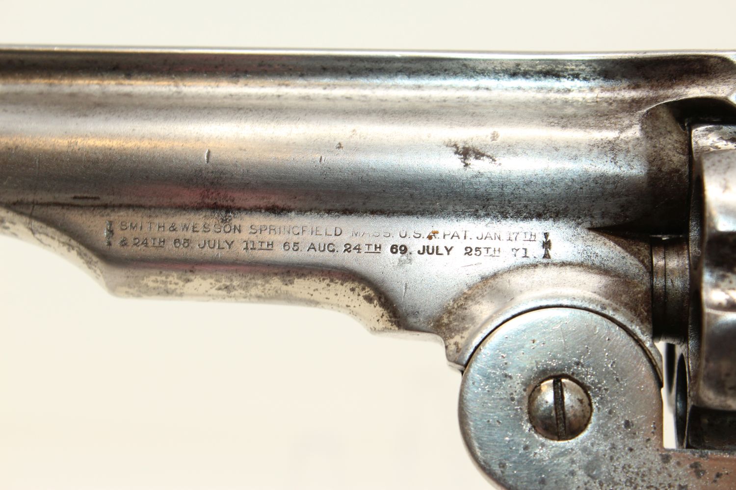 Smith & Wesson No. 3 Schofield Single Action Revolver with Wells Fargo Markings C&R Antique011 ...