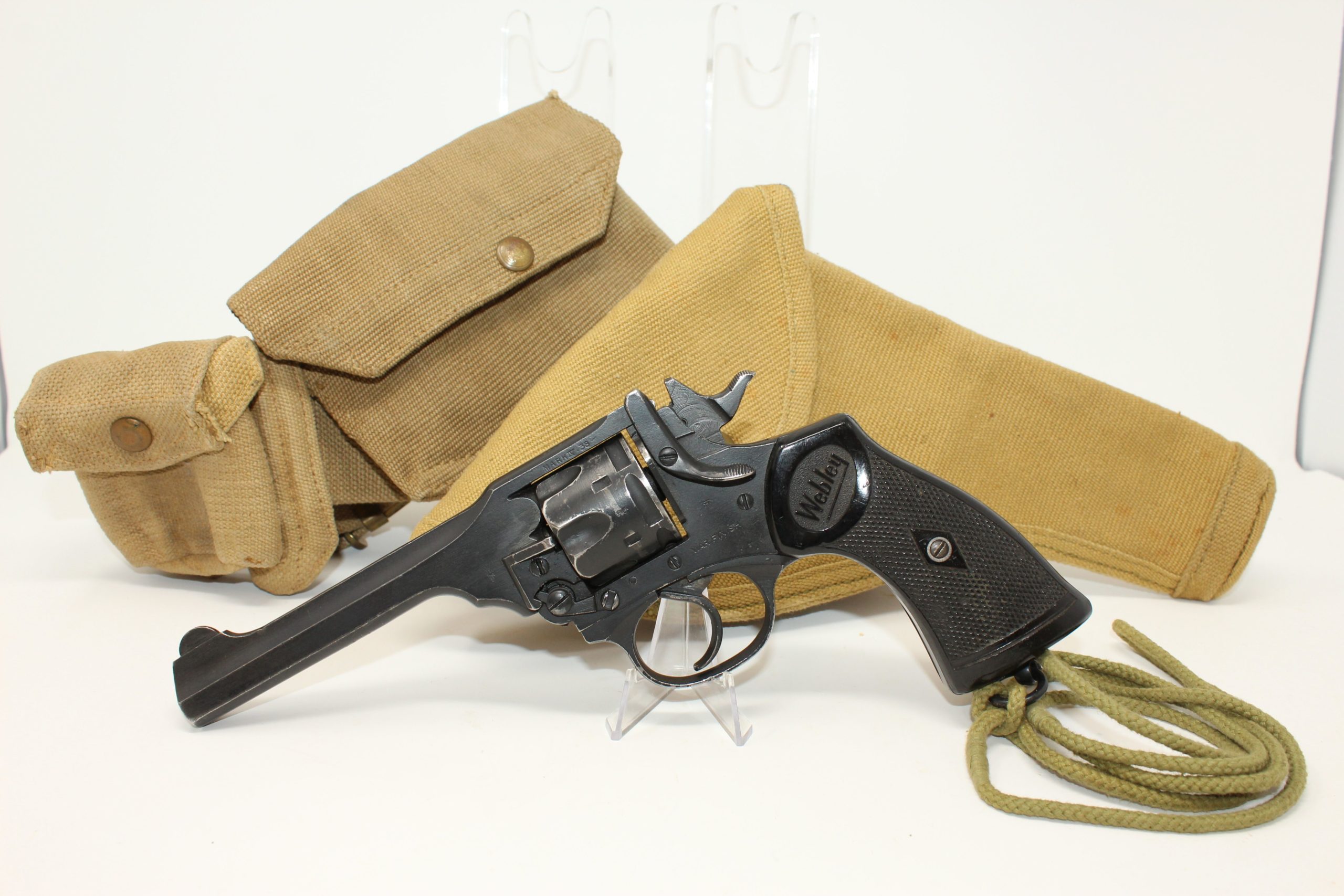 World War II 2 WWII British Webley & Scott Mark Mk IV .38 Revolver ...