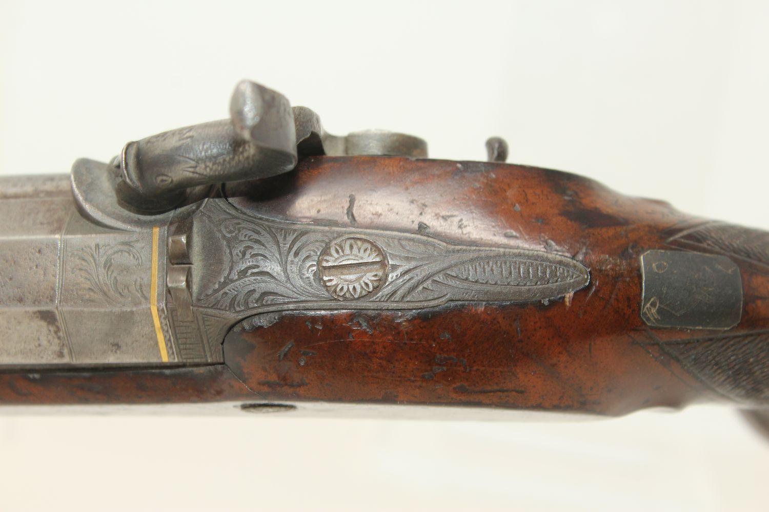 Engraved Dueling Pistol C&R Antique012 | Ancestry Guns