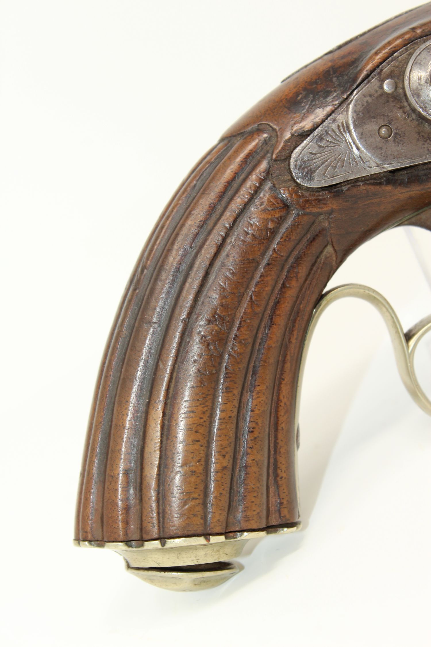 Engraved European Man-Stopper Percussion Pistol C&R Antique002 ...