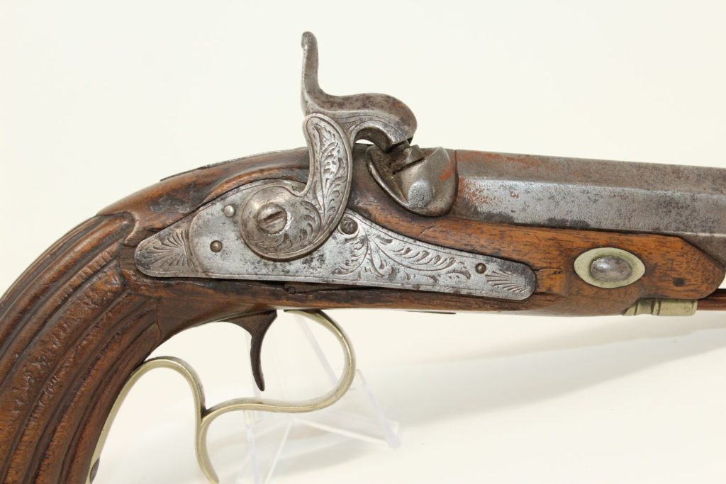 Engraved European Man-Stopper Percussion Pistol C&R Antique003 ...