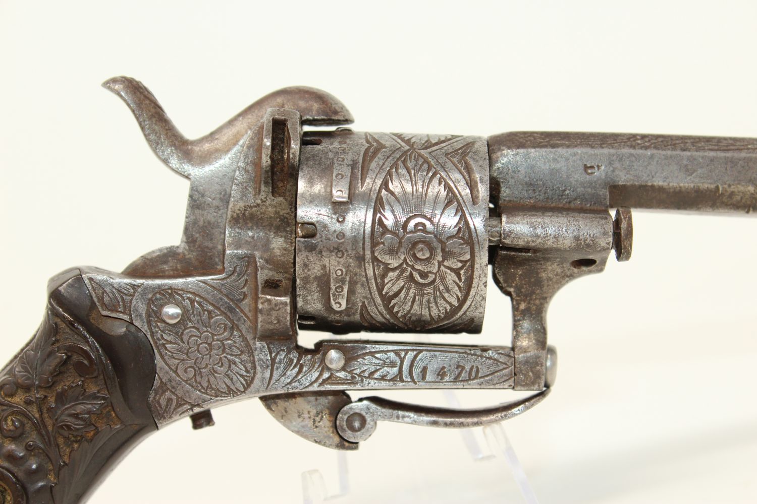 European Pinfire Double Action Revolver C&R Antique014 | Ancestry Guns