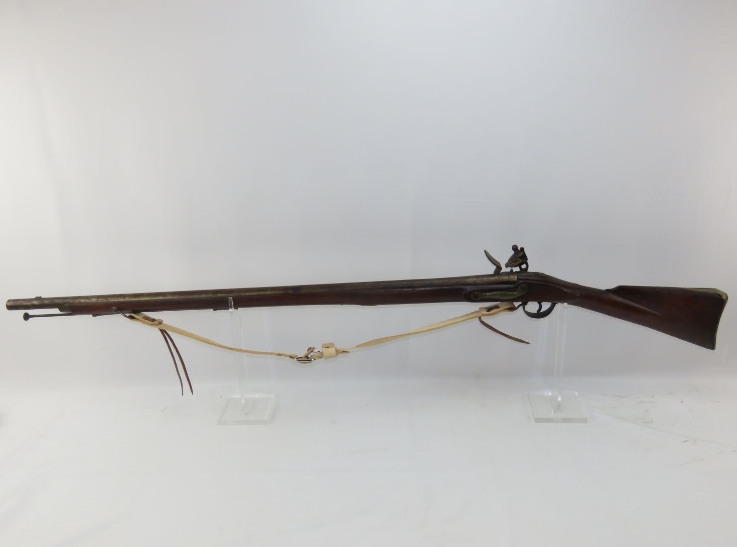 Reproduction Brown Bess Flintlock Brown Bess Musket Bayonet 1.29 C&R ...