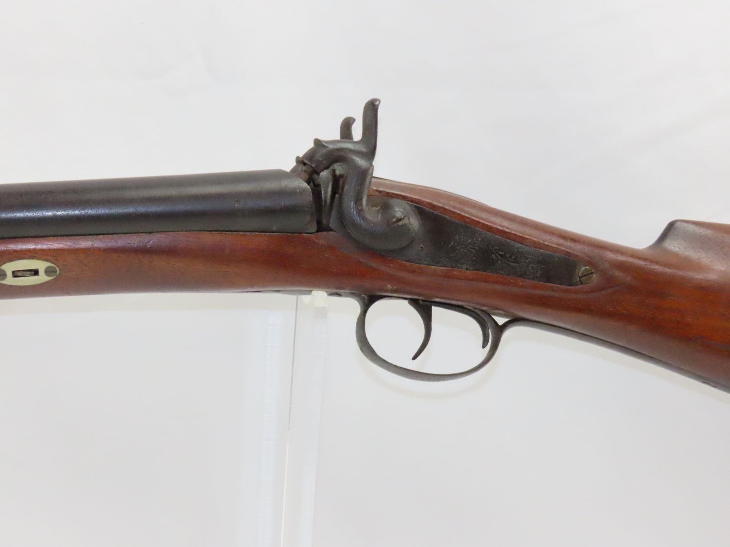 Double Barrel Back Action Percussion Shotgun 3.03 C&R Antique018 ...