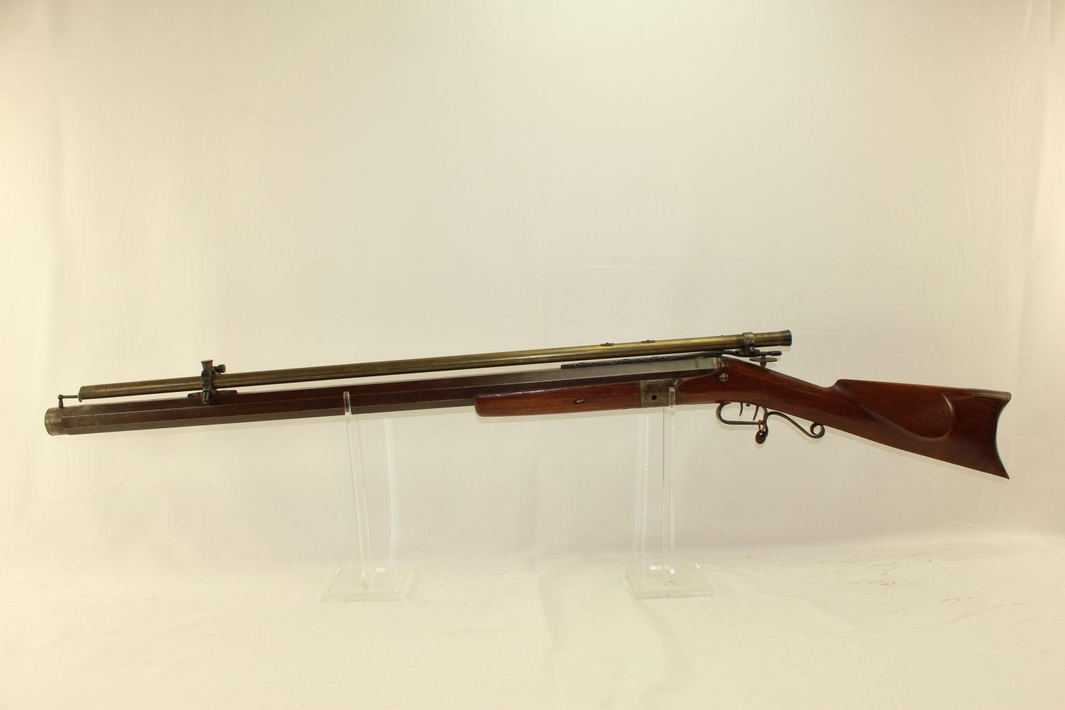 Heavy Barrel Percussion Target Sharpshooter Rifle with Scope 1.13 C&R ...