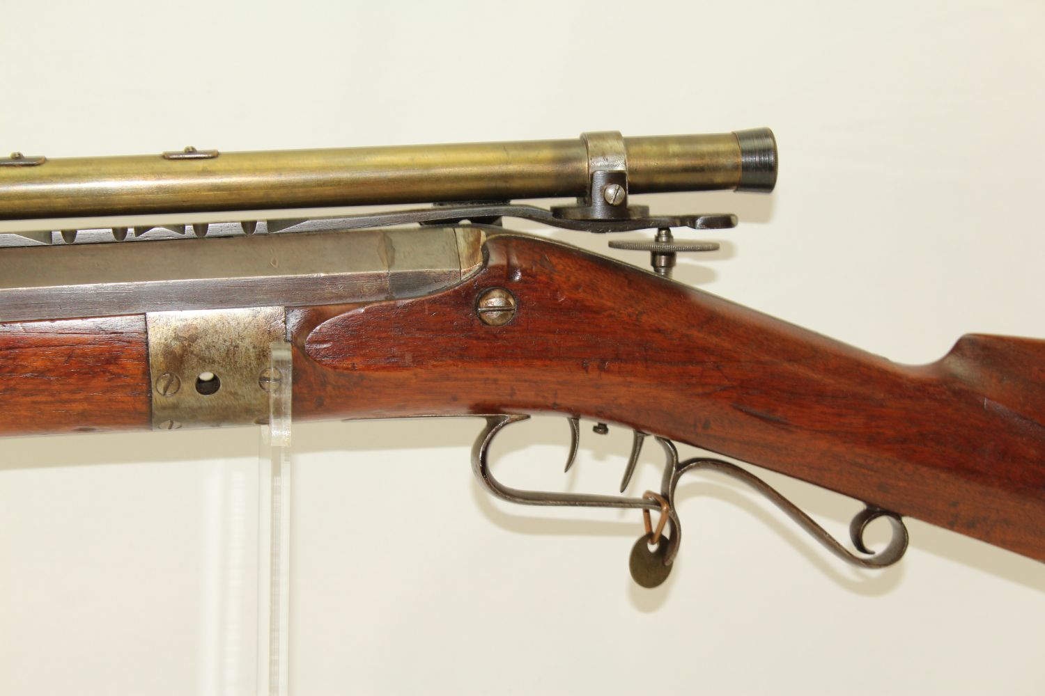 Heavy Barrel Percussion Target Sharpshooter Rifle with Scope 1.13 C&R ...