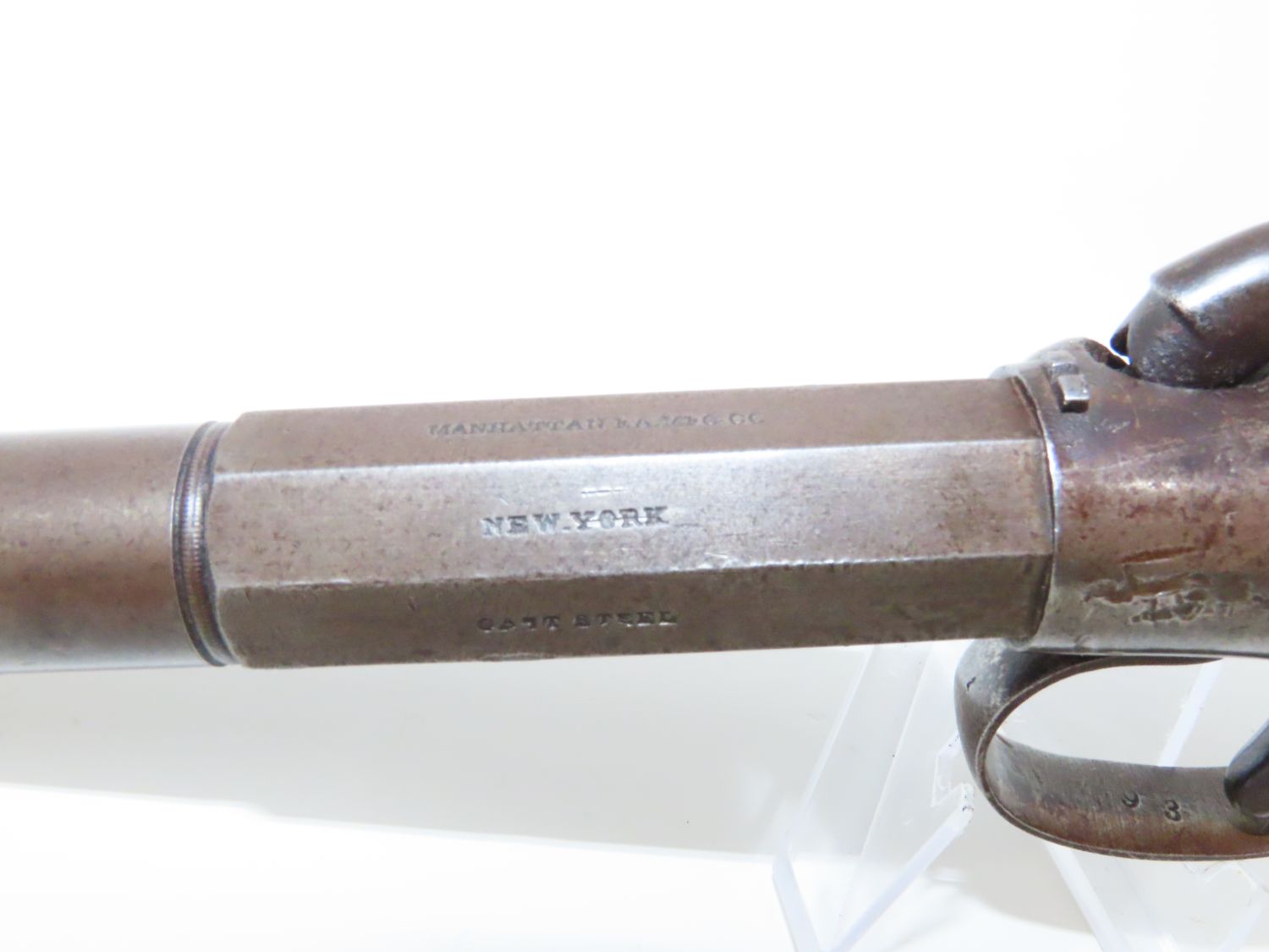 Manhattan Shotgun Hammer Percussion 3.06 C&R Antique005 | Ancestry Guns