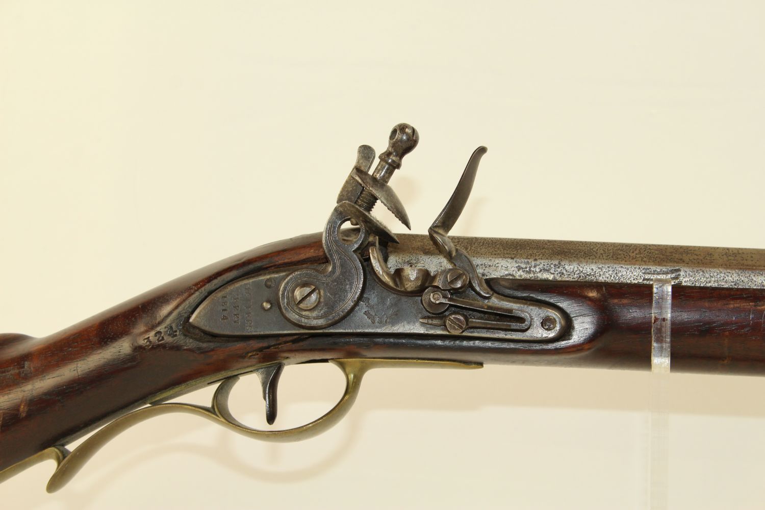 U.S. Harpers Ferry Model 1803 Flintlock Rifle with Bullet Mold and Tool ...