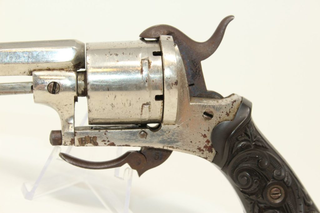 European Folding Trigger Pinfire Revolver 1.15 C&R Antique003 ...