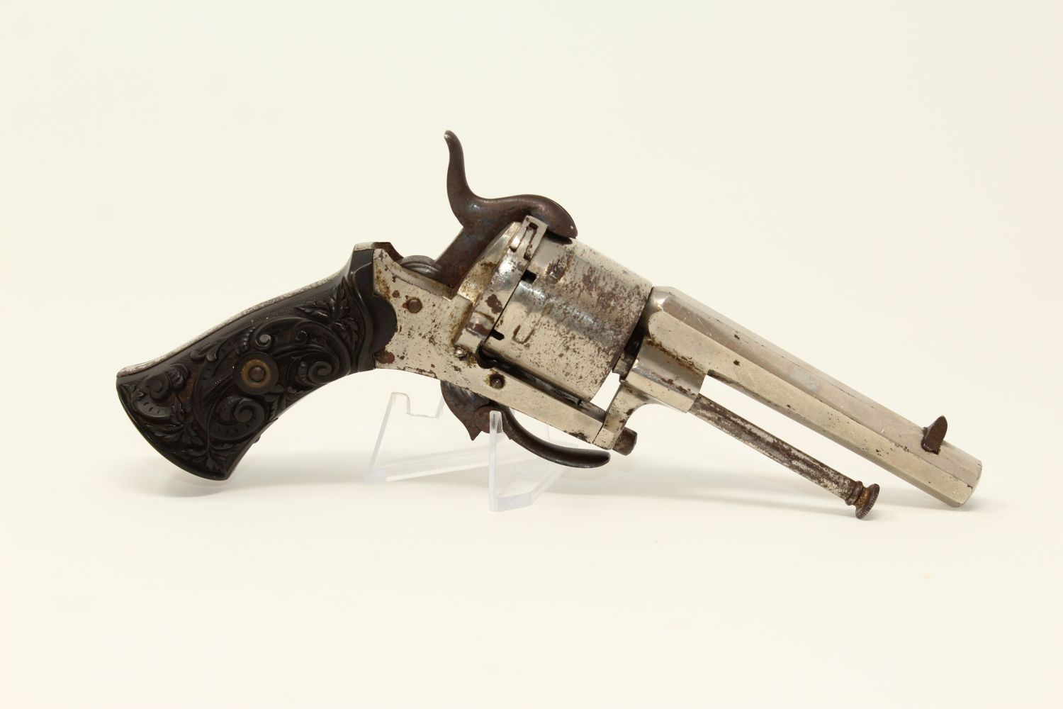 European Folding Trigger Pinfire Revolver 1.15 C&R Antique014 ...