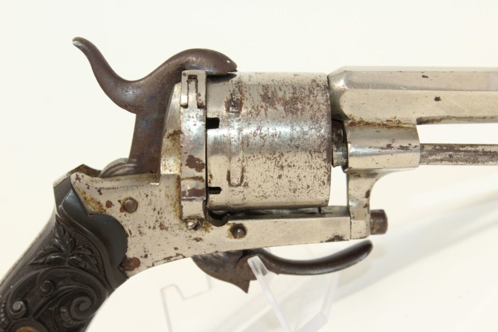 European Folding Trigger Pinfire Revolver 1.15 C&R Antique016 ...