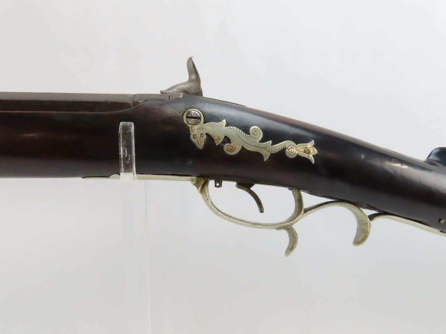 German Silver Mounted and Engraved half Stock Rifle 4.21 C&R Antique018 ...