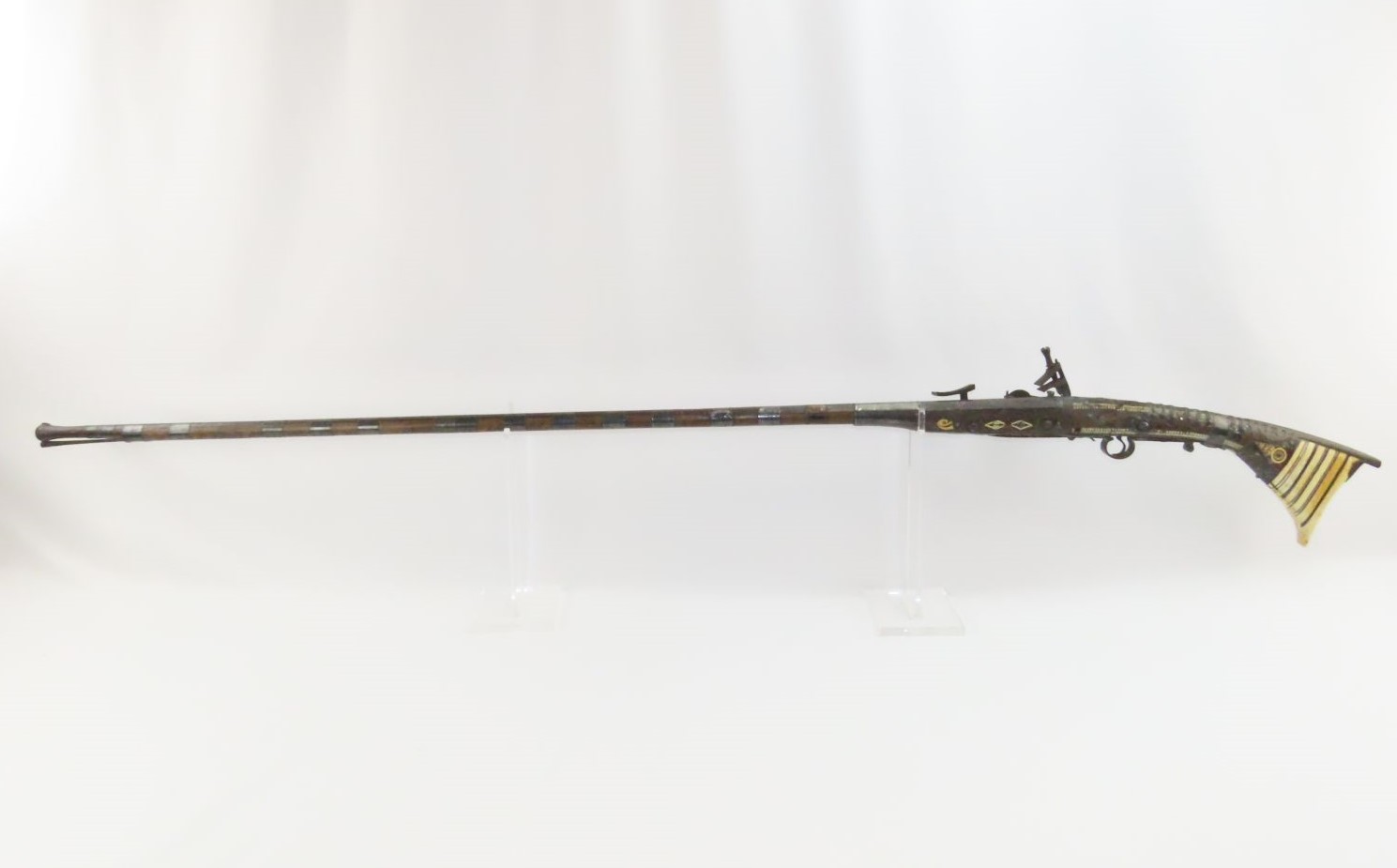 Ornate Silver Mounted North African Snaphaunce Musket 4.14 C&R ...
