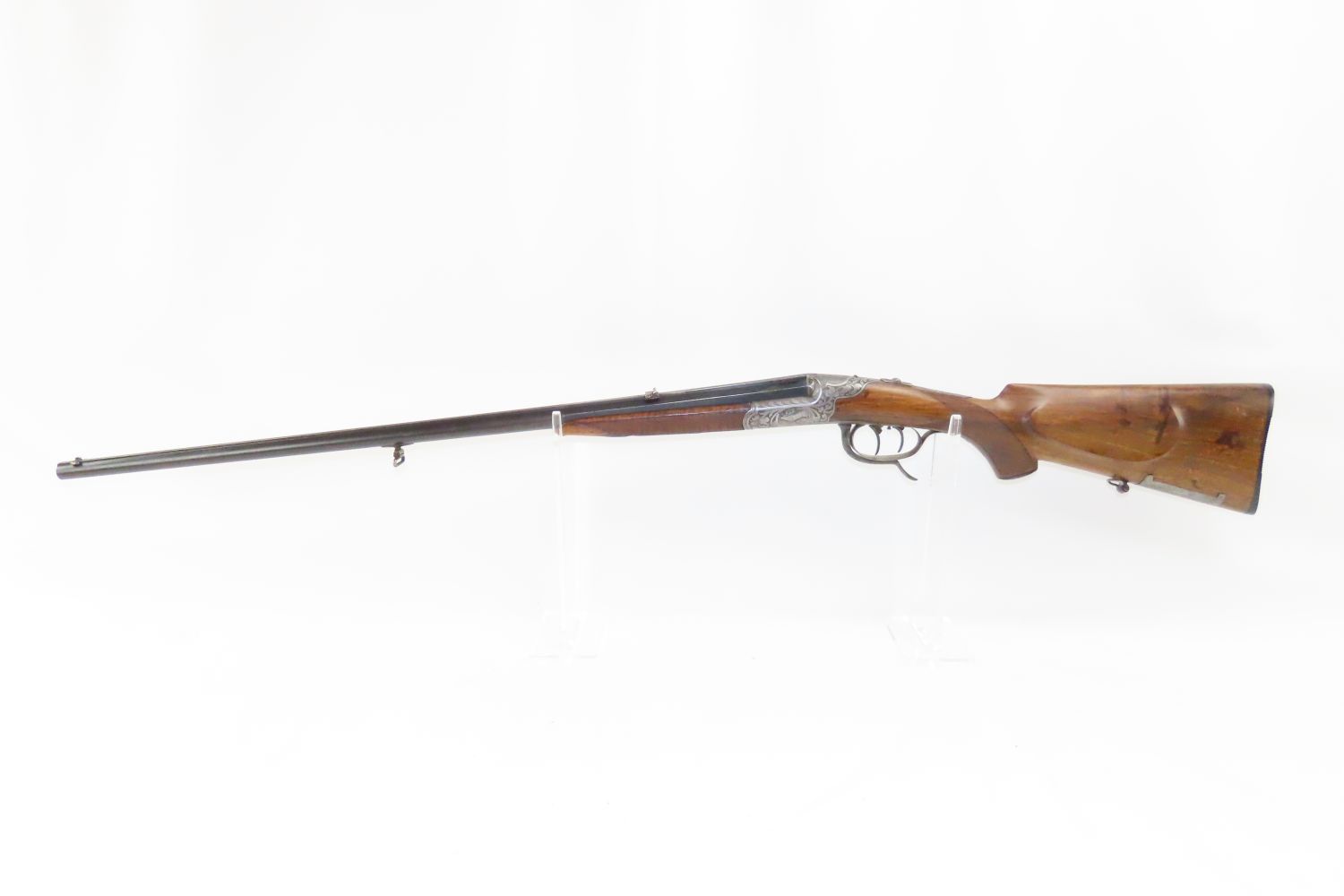 Engraved German Single Shot Rifle 5.21 C&R Antique002 | Ancestry Guns