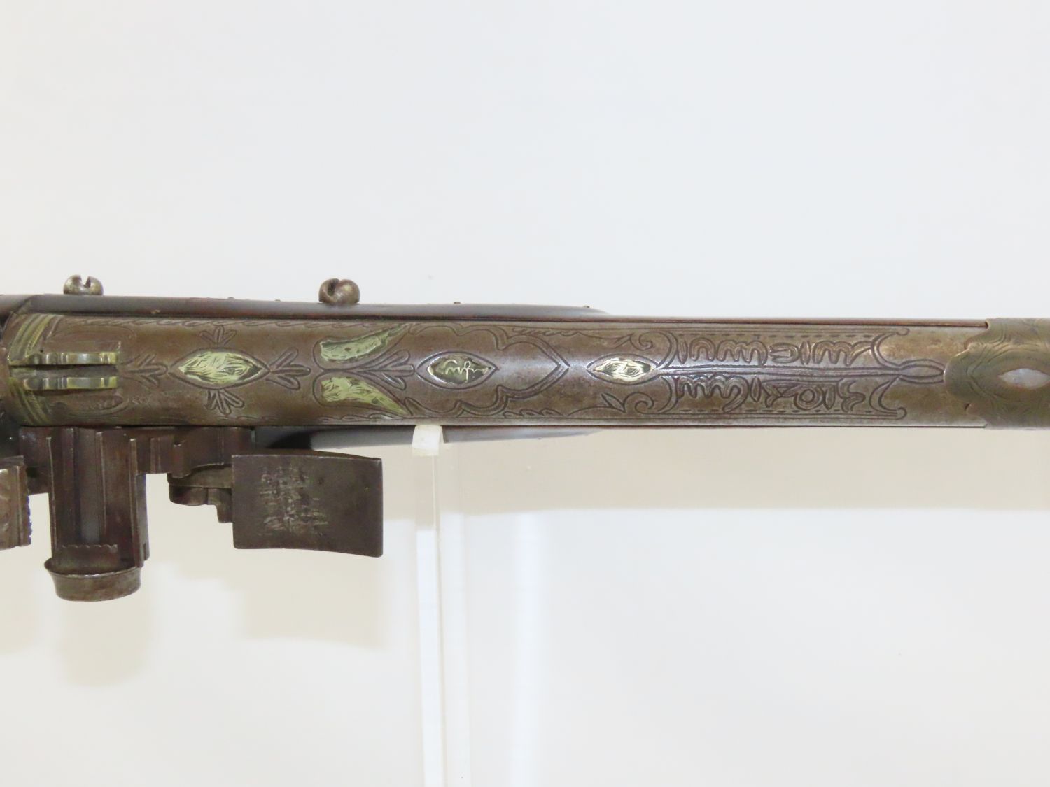 Engraved and Inlaid Kabyle Snaphaunce Musket 4.24 C&R Antique016 ...