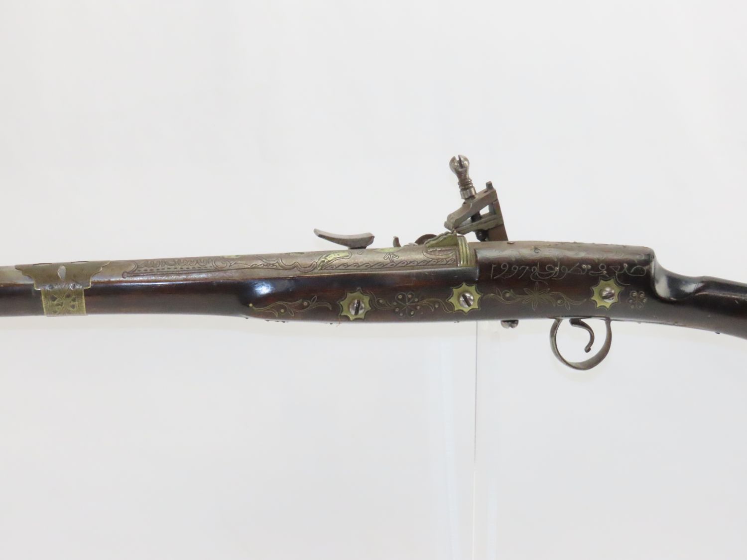 Engraved and Inlaid Kabyle Snaphaunce Musket 4.24 C&R Antique020 ...
