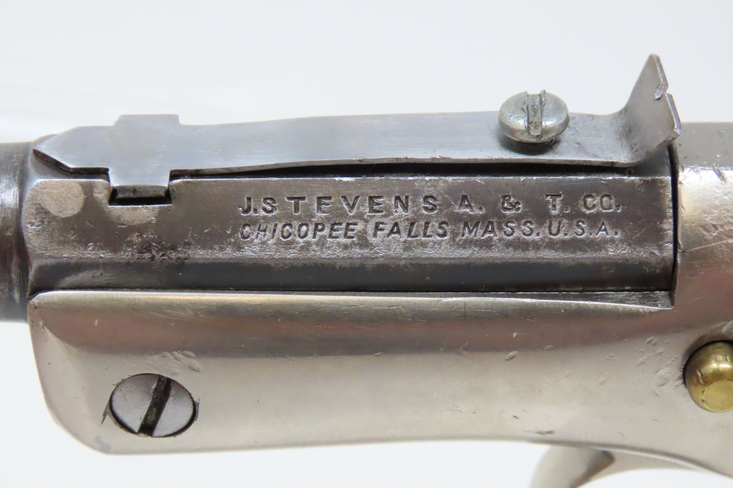 J. Stevens A&T Co. Model 35 Tip Up Pistol 5.4 C&R Antique005 | Ancestry ...
