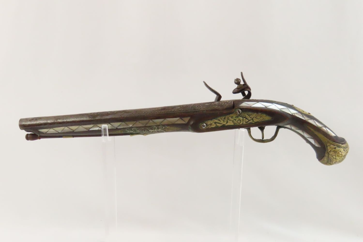 Non Firing Decorative Flintlock PIstol 5.8 C&R Antique016 | Ancestry Guns