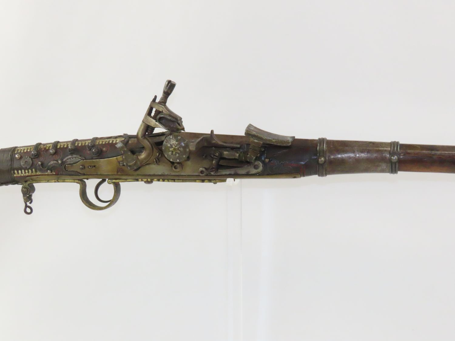 Ornate Silver Accented North African Snaphaunce Musket 4.24 C&R ...