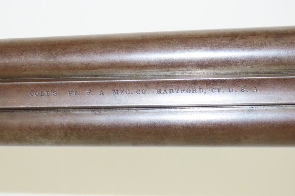Colt Model 1883 hammerless Side by Side Shotgun with Case 6.22 C&R ...