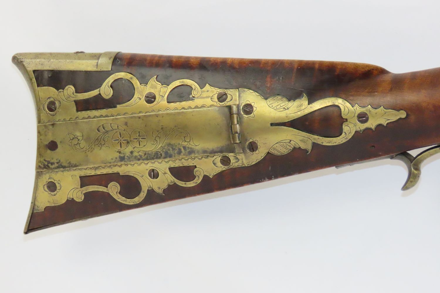 J. Ferree Engraved American Long Rifle 6.9 C&R Antique003 | Ancestry Guns