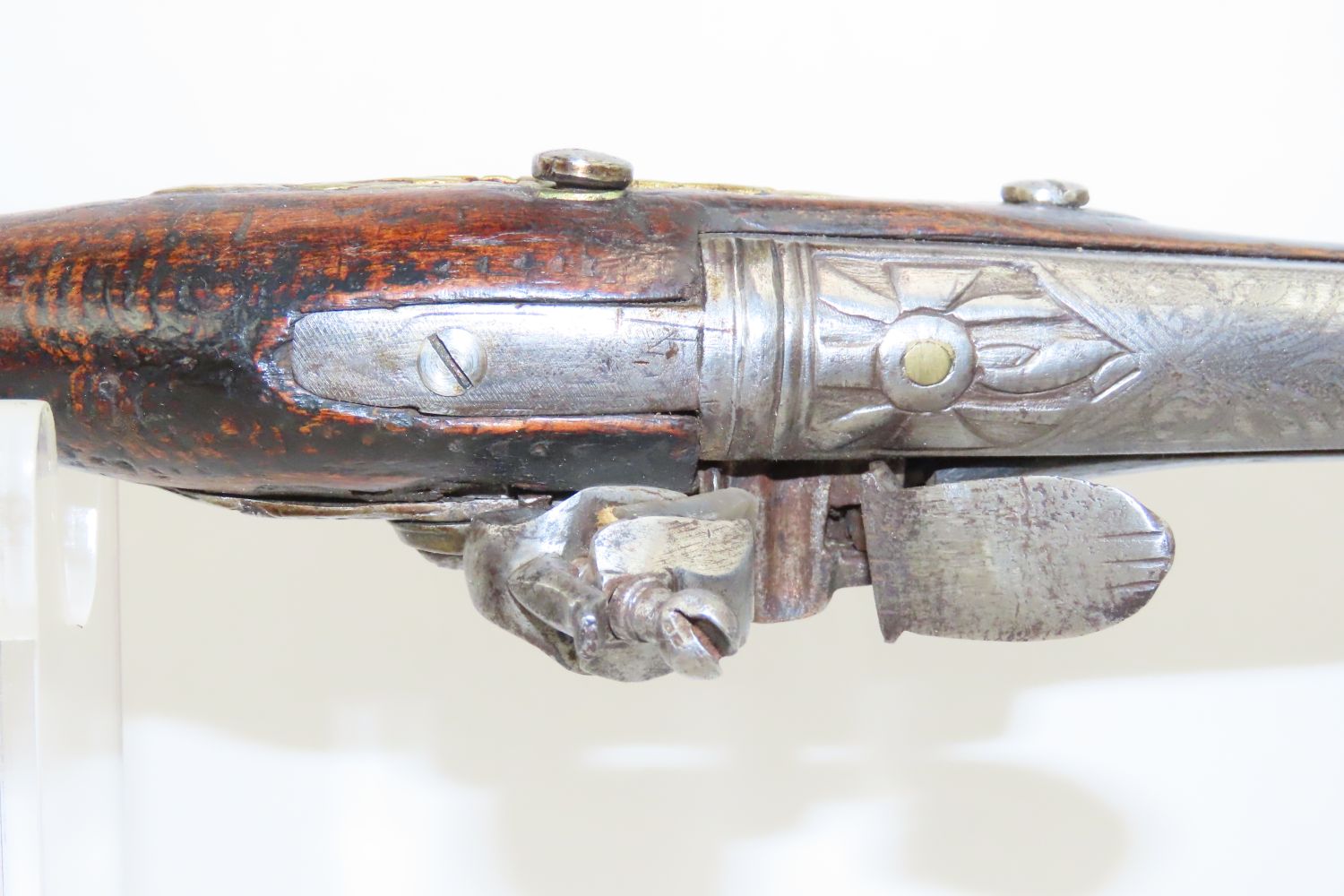 Ornate Ottoman Style Flintlock Pistol 6.16 C&R Antique010 | Ancestry Guns