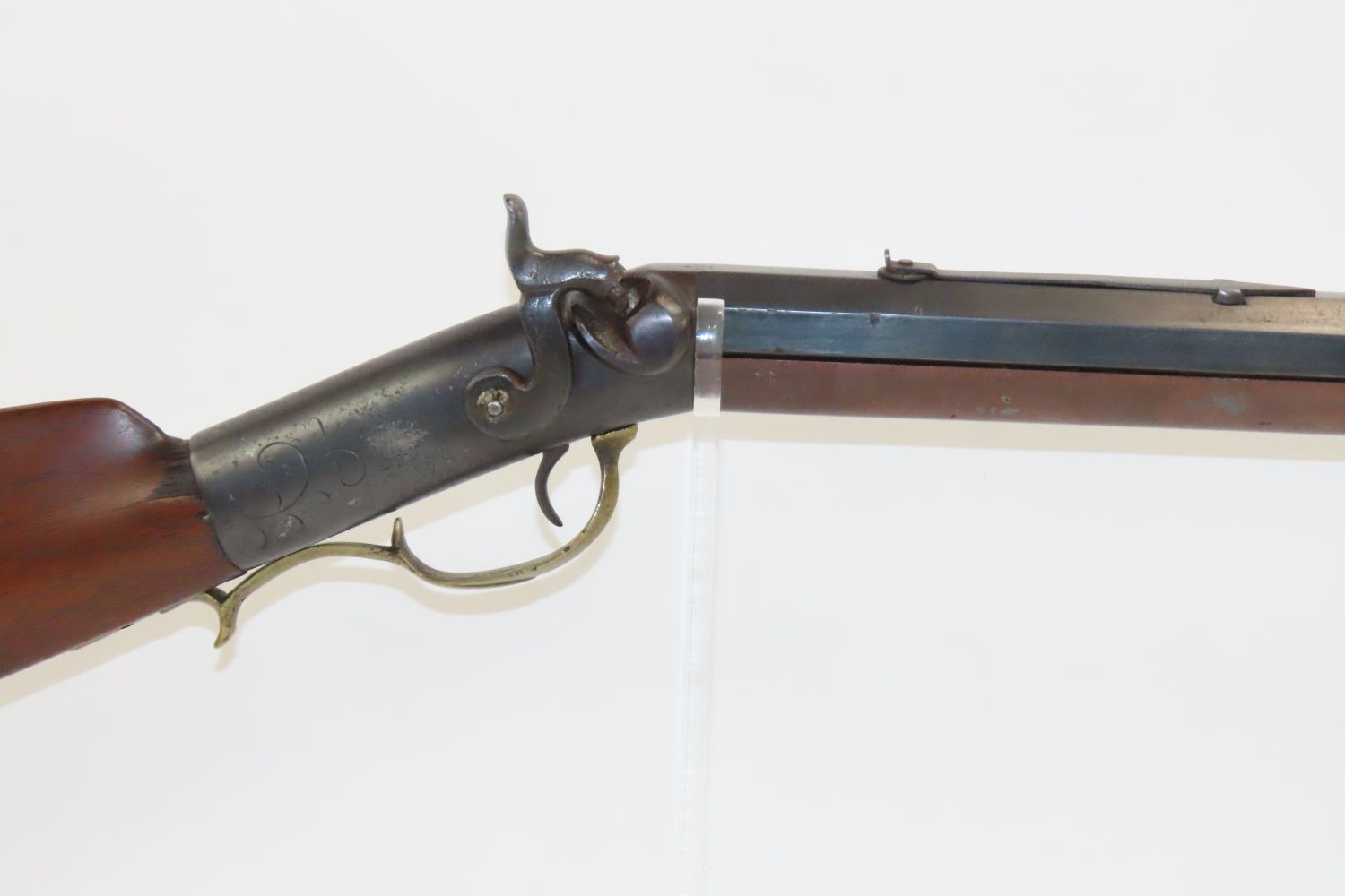 Scarce Engraved Allen 7 Thurber Sidehammer Sporting Rifle 6.22 C&R ...