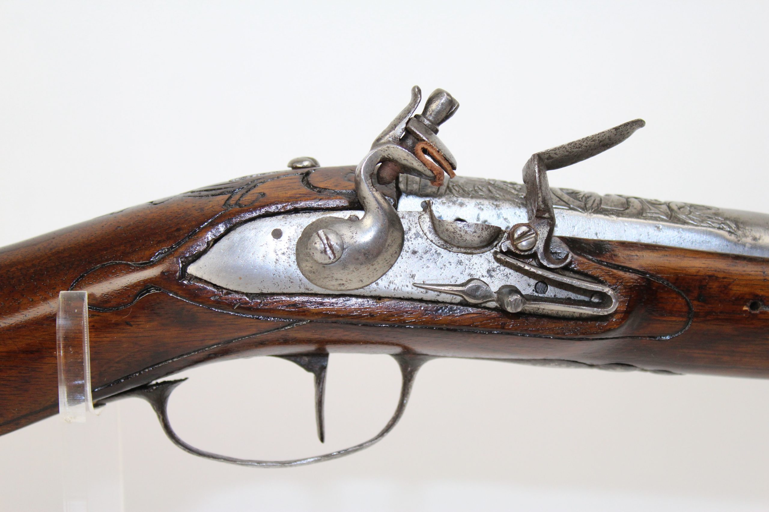 18th Century Carved and Engraved Flintlock Carbine C&R Antique 003 ...