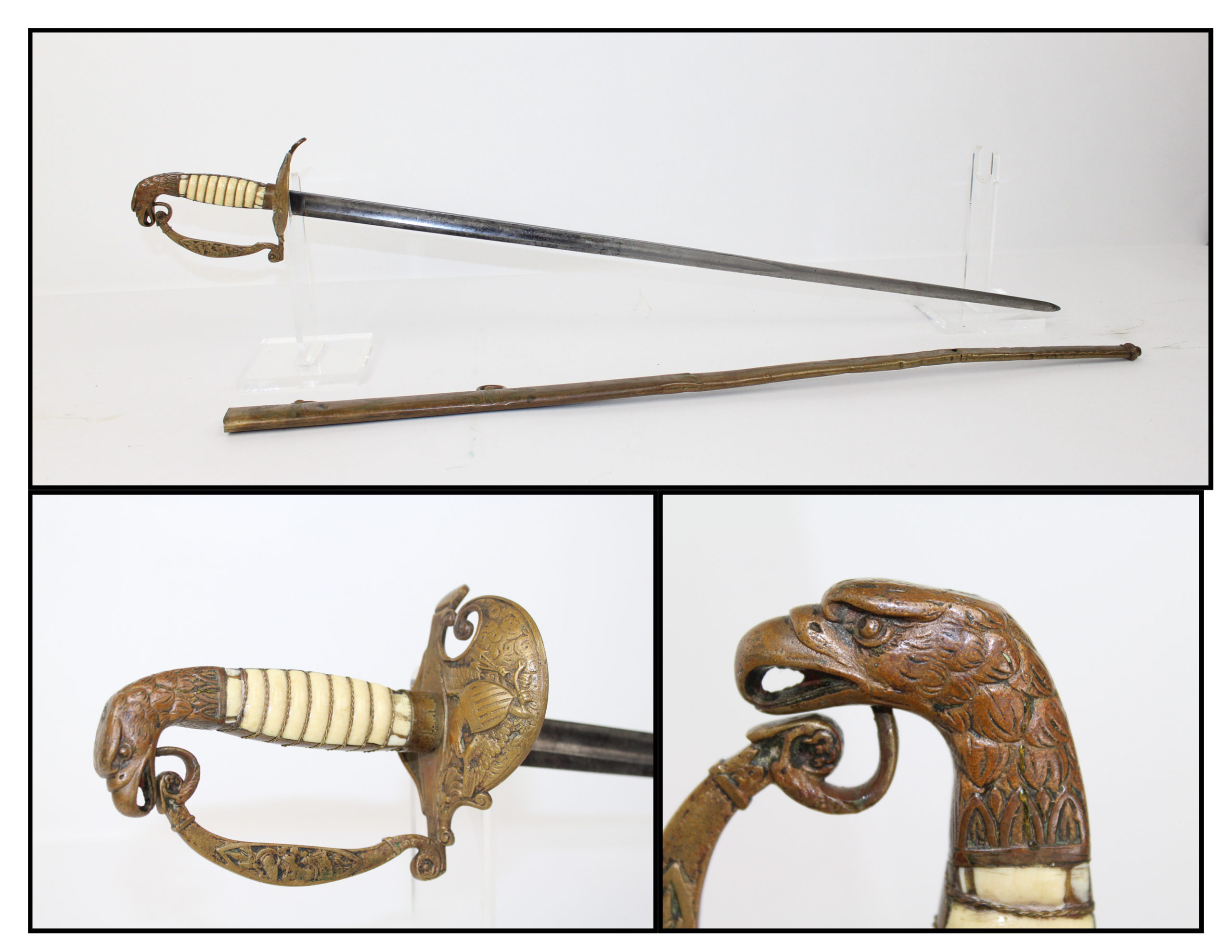 1Collage American Eagle Pommel Saber | Ancestry Guns