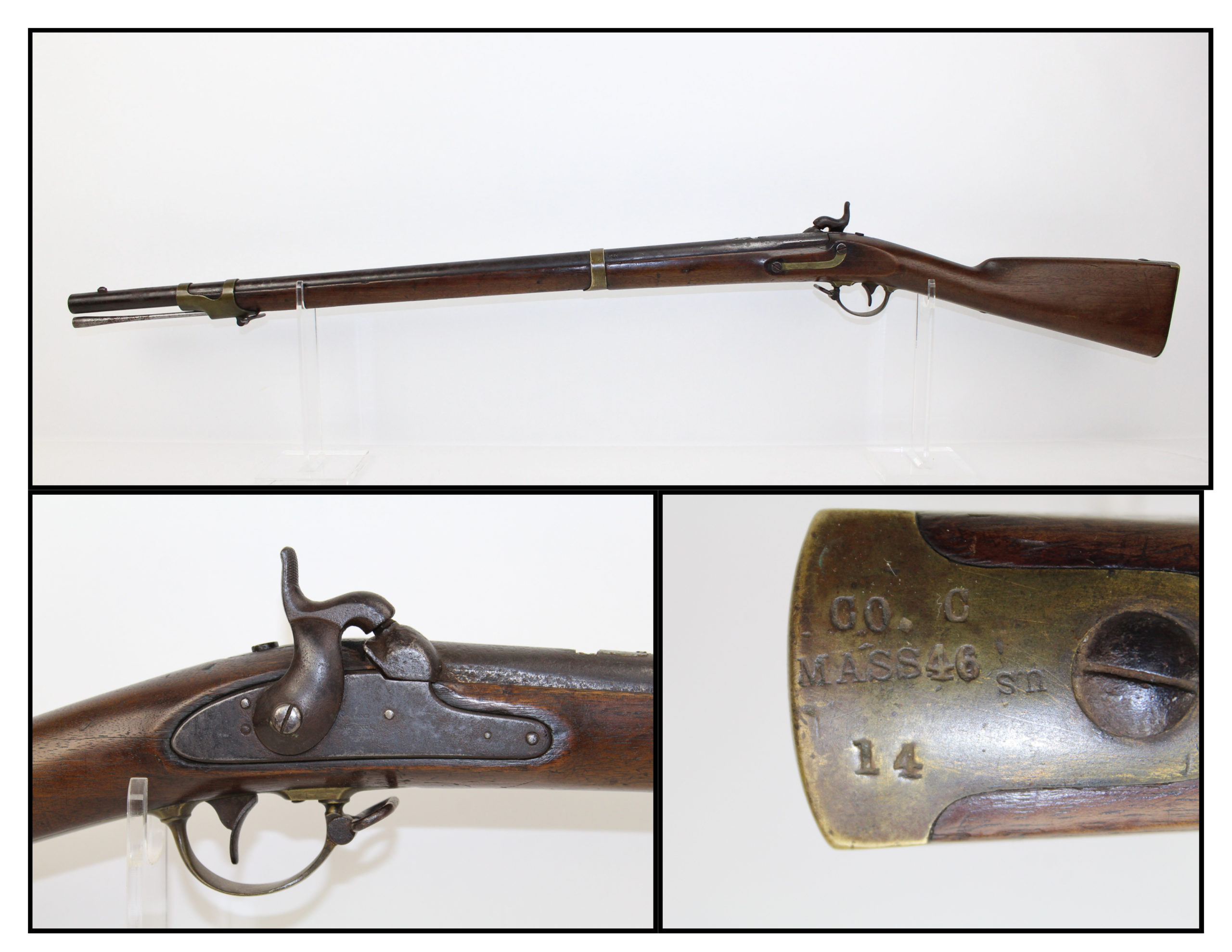 Collage Mississippi Rifle Model 1841 from Vermont | Ancestry Guns