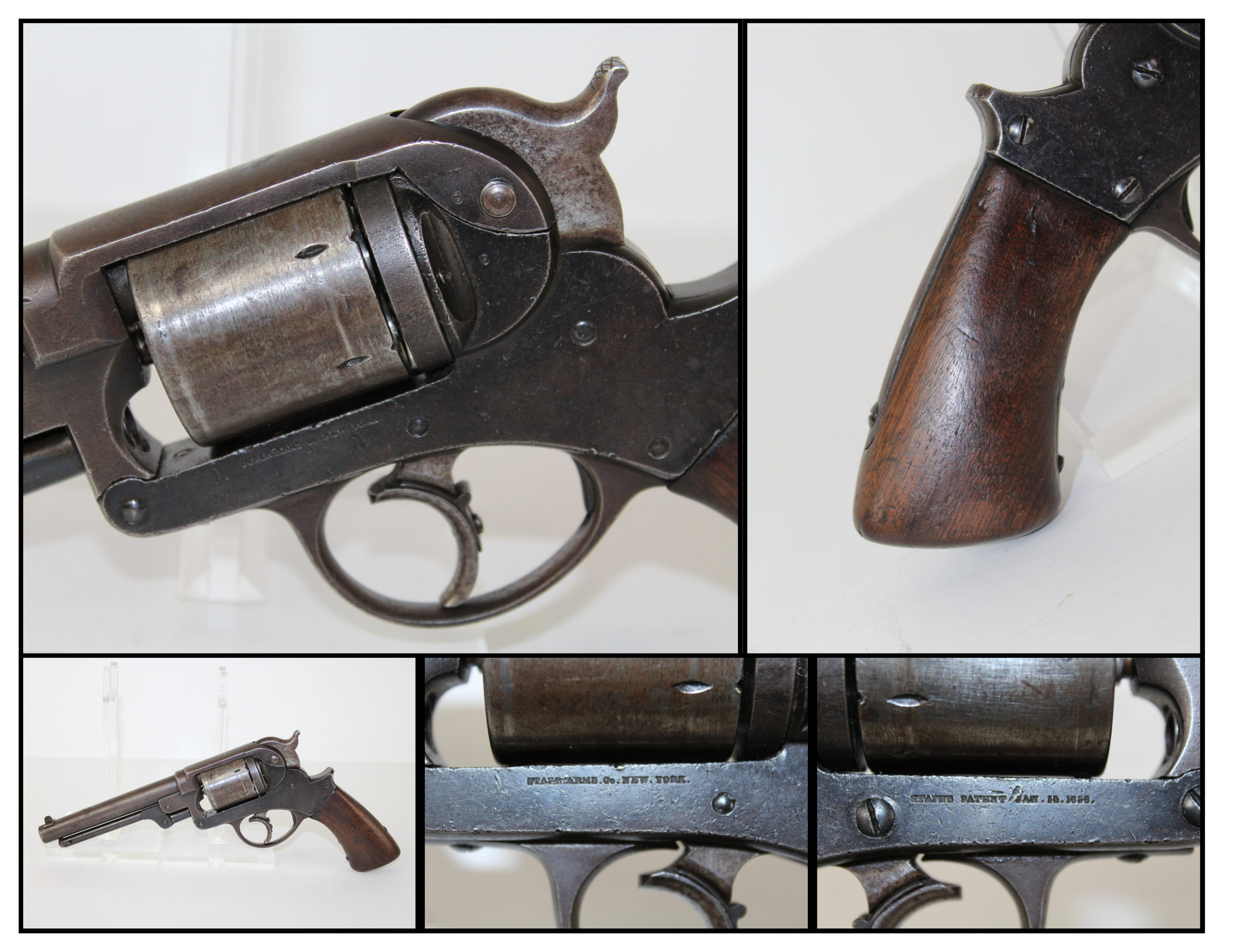 Collage Starr Model 1858 DA Revolver | Ancestry Guns
