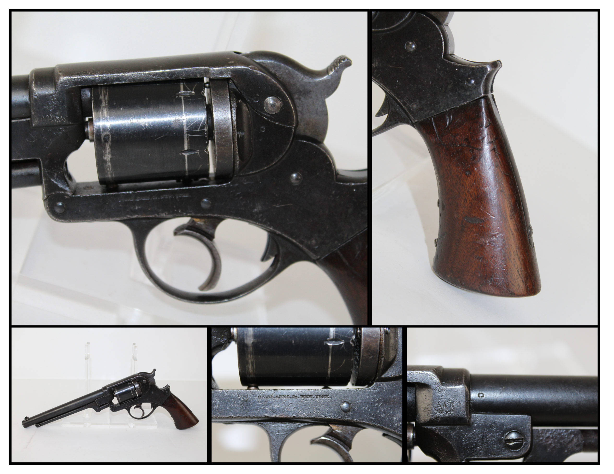 Collage U.S. Contract Starr Model Army Double Action Revolver ...
