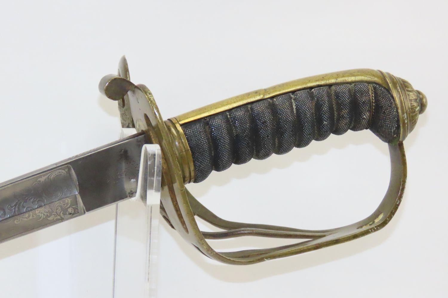 Etched Ornate Hilt Saber 5.22 C&R Antique018 | Ancestry Guns