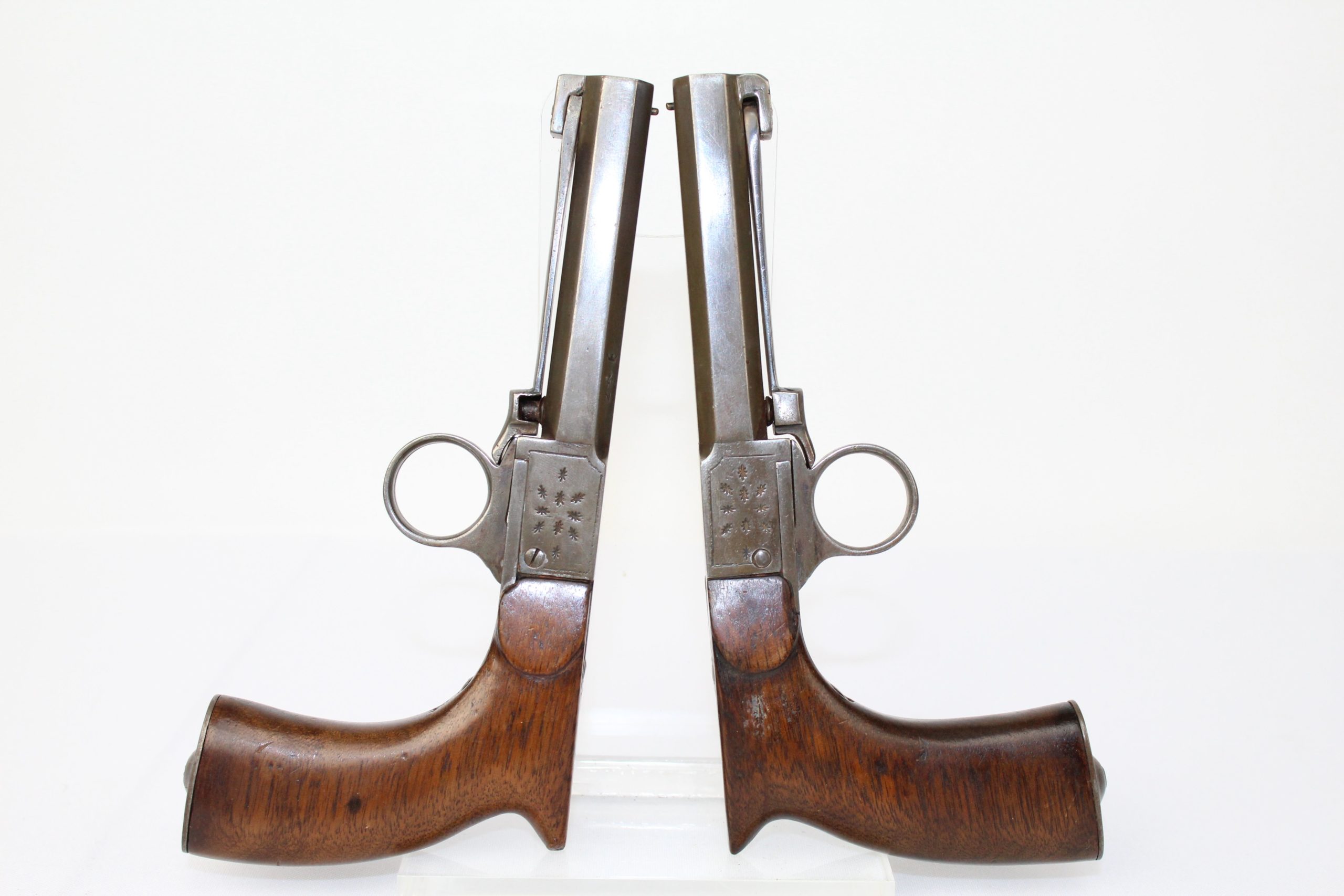 French Antique Pocket Pistol Deringer Percussion Ring 001 | Ancestry Guns