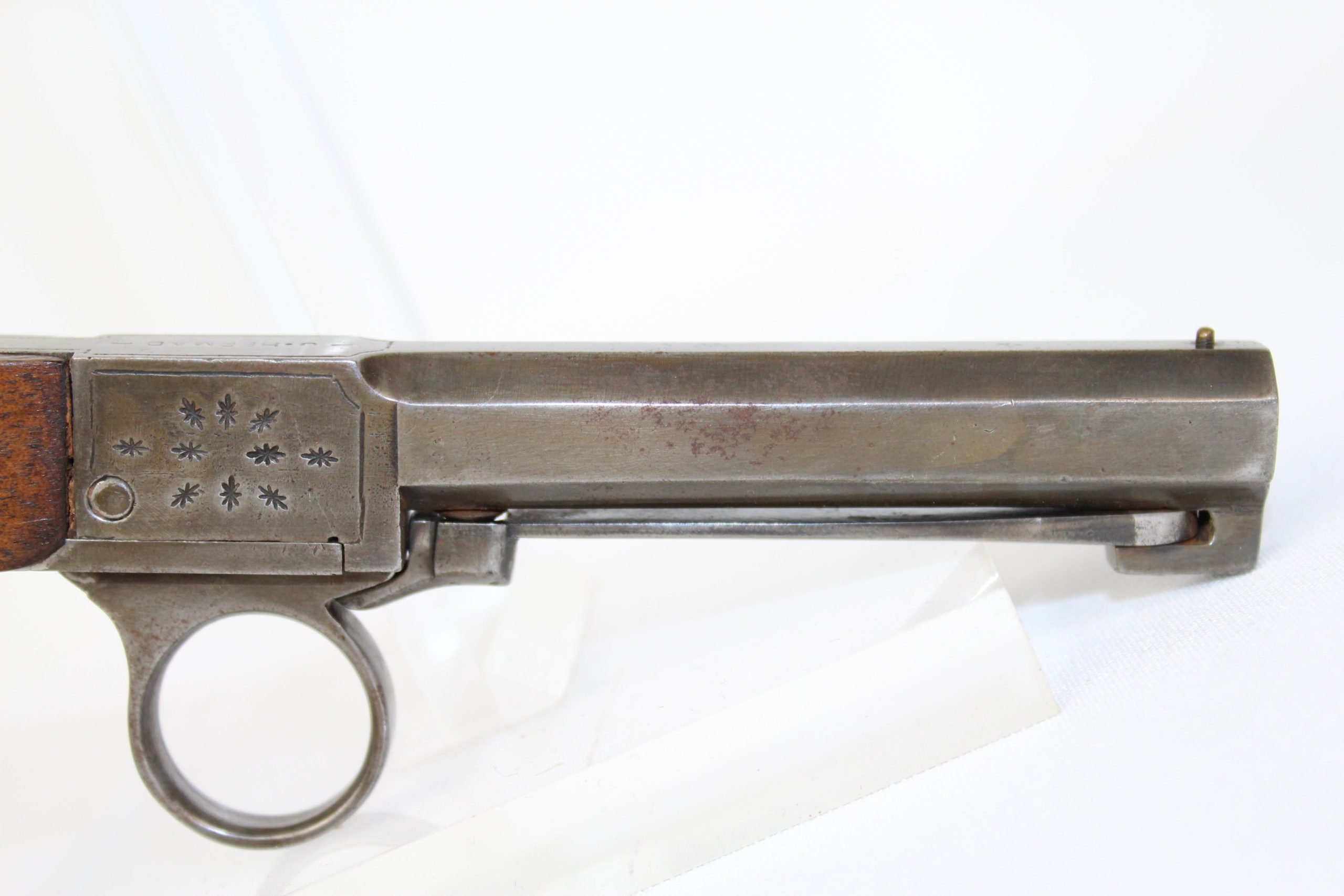 French Antique Pocket Pistol Deringer Percussion Ring 007 | Ancestry Guns