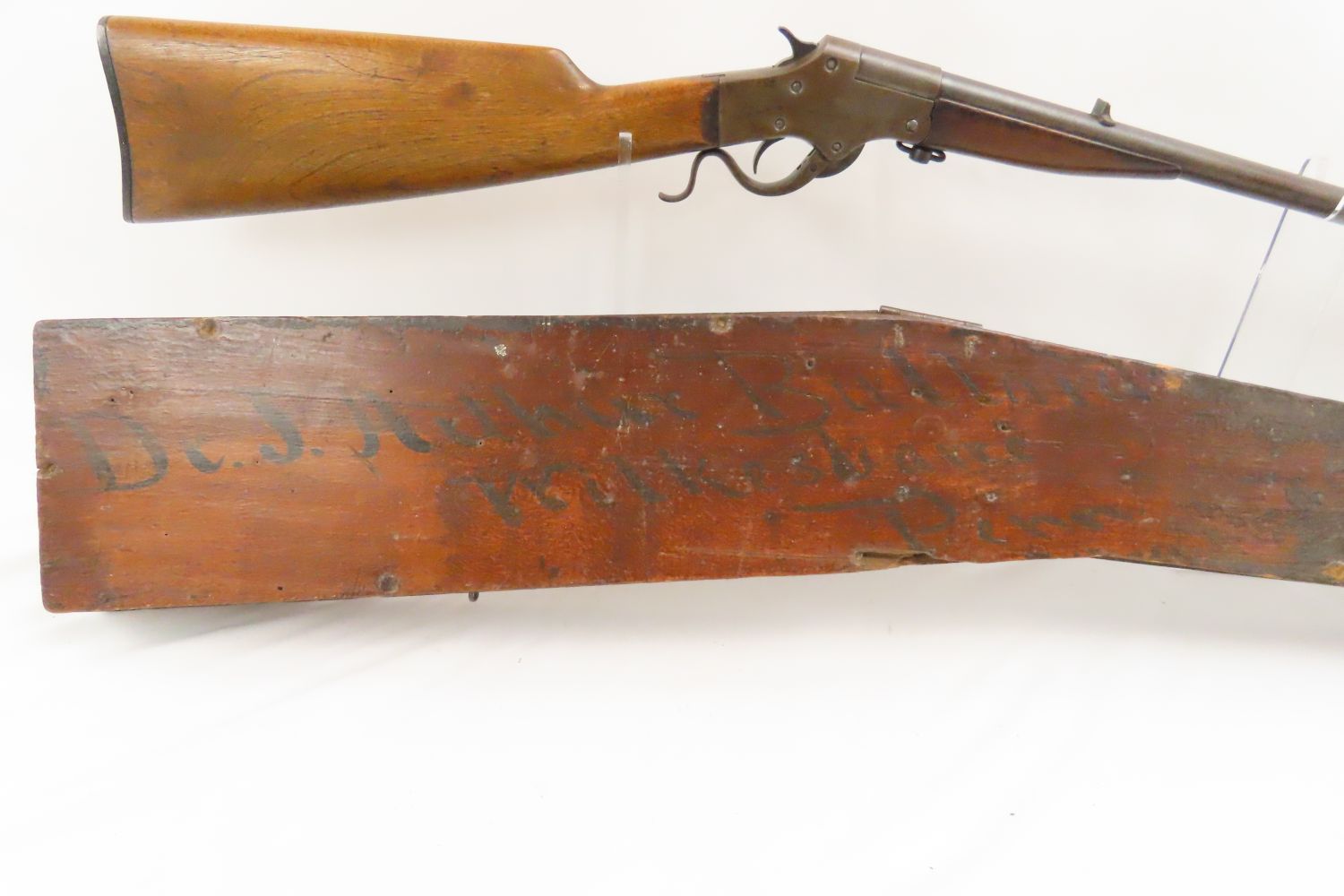 Stevens Marksman Rifle with Case 6.18 C&R Antique004 | Ancestry Guns