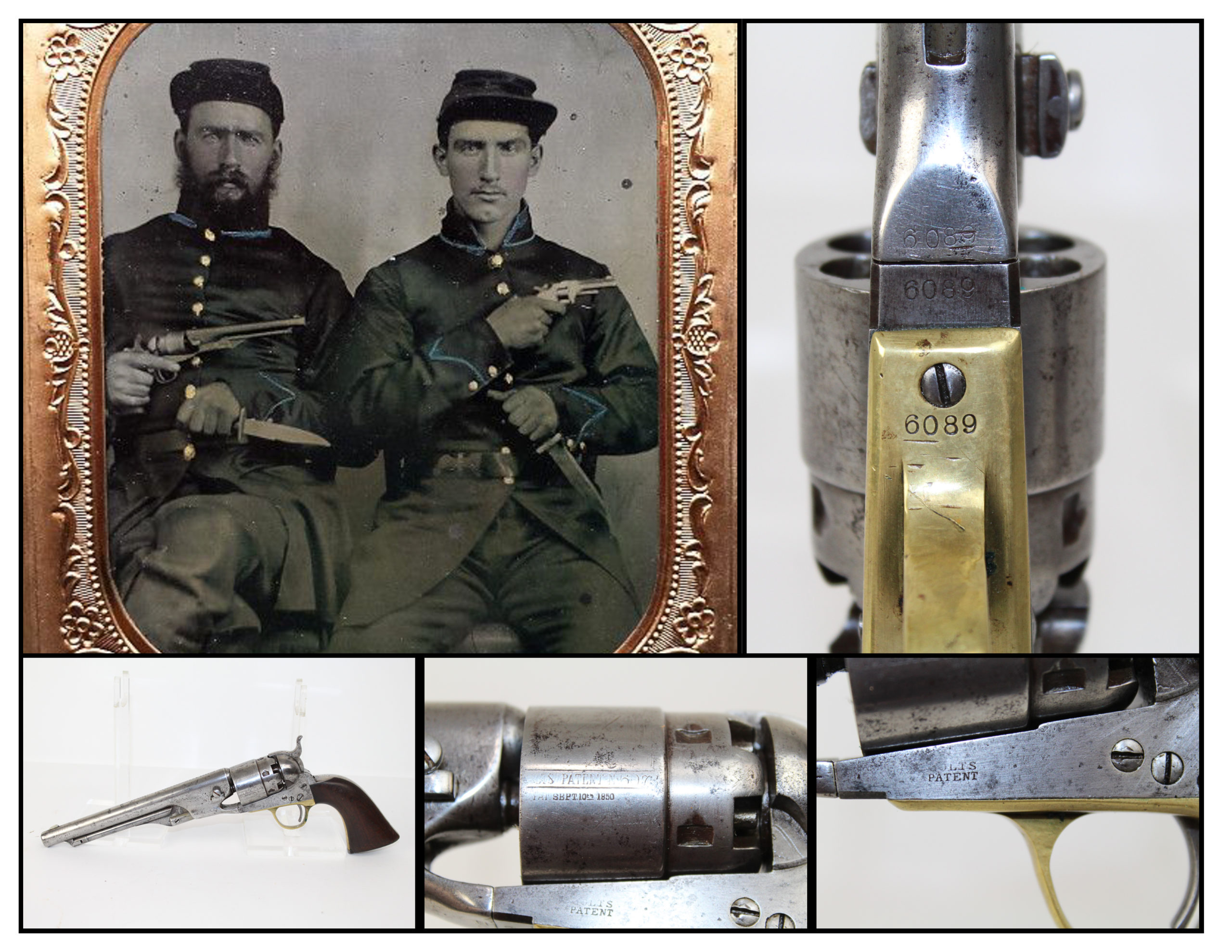 Collage Colt 1860 Model Army Revolver | Ancestry Guns