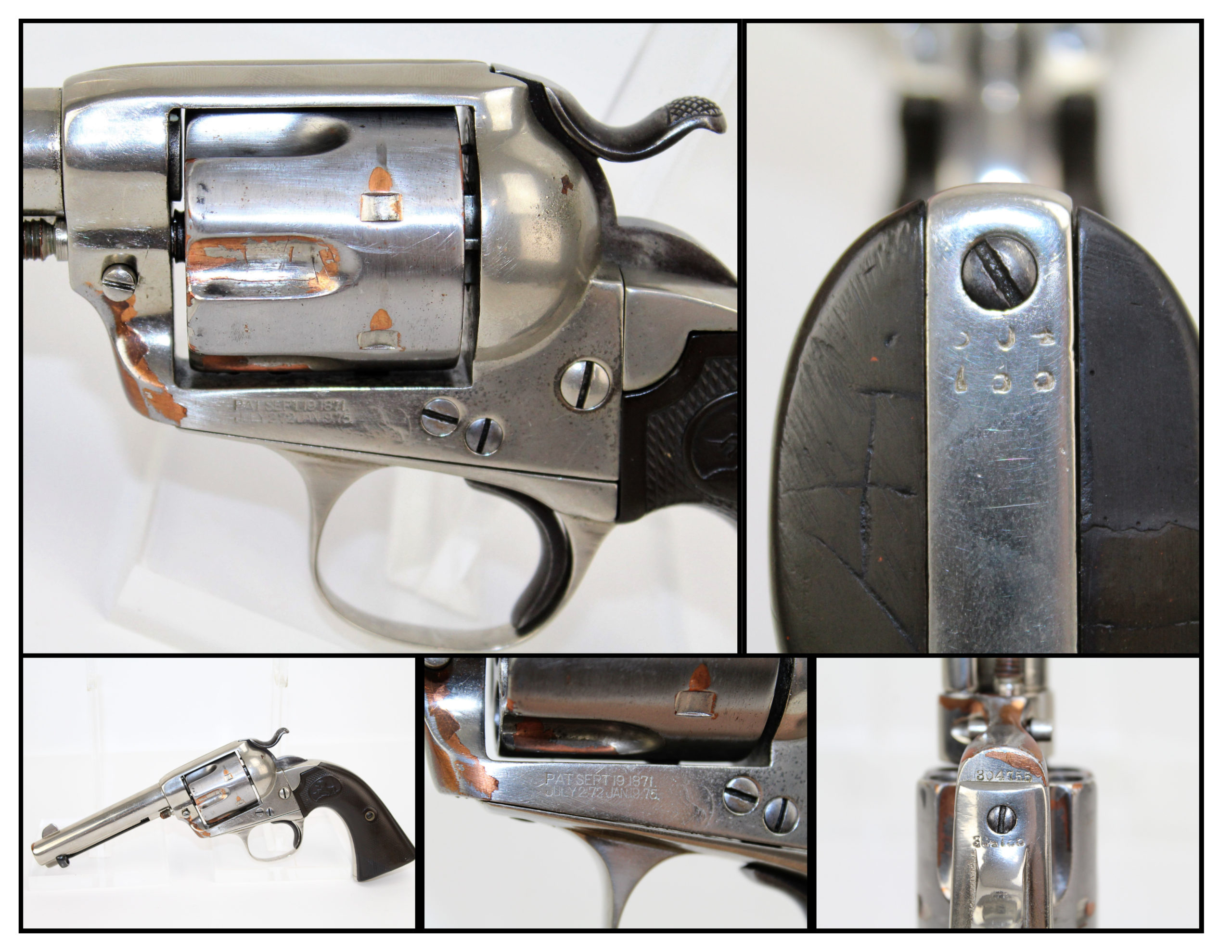 Collage Colt Bisley Model Single Action Army Revolver | Ancestry Guns