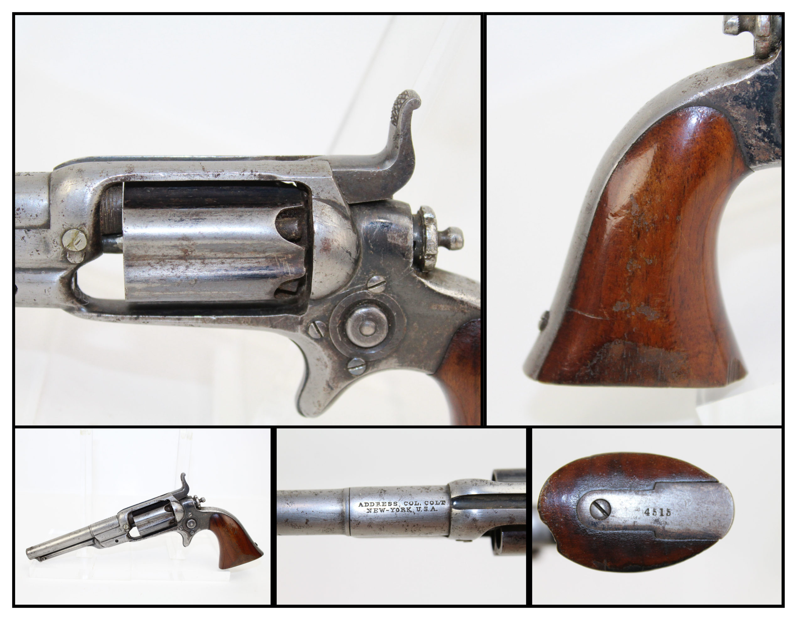 Collage Colt Model 1855 Root Revolver | Ancestry Guns