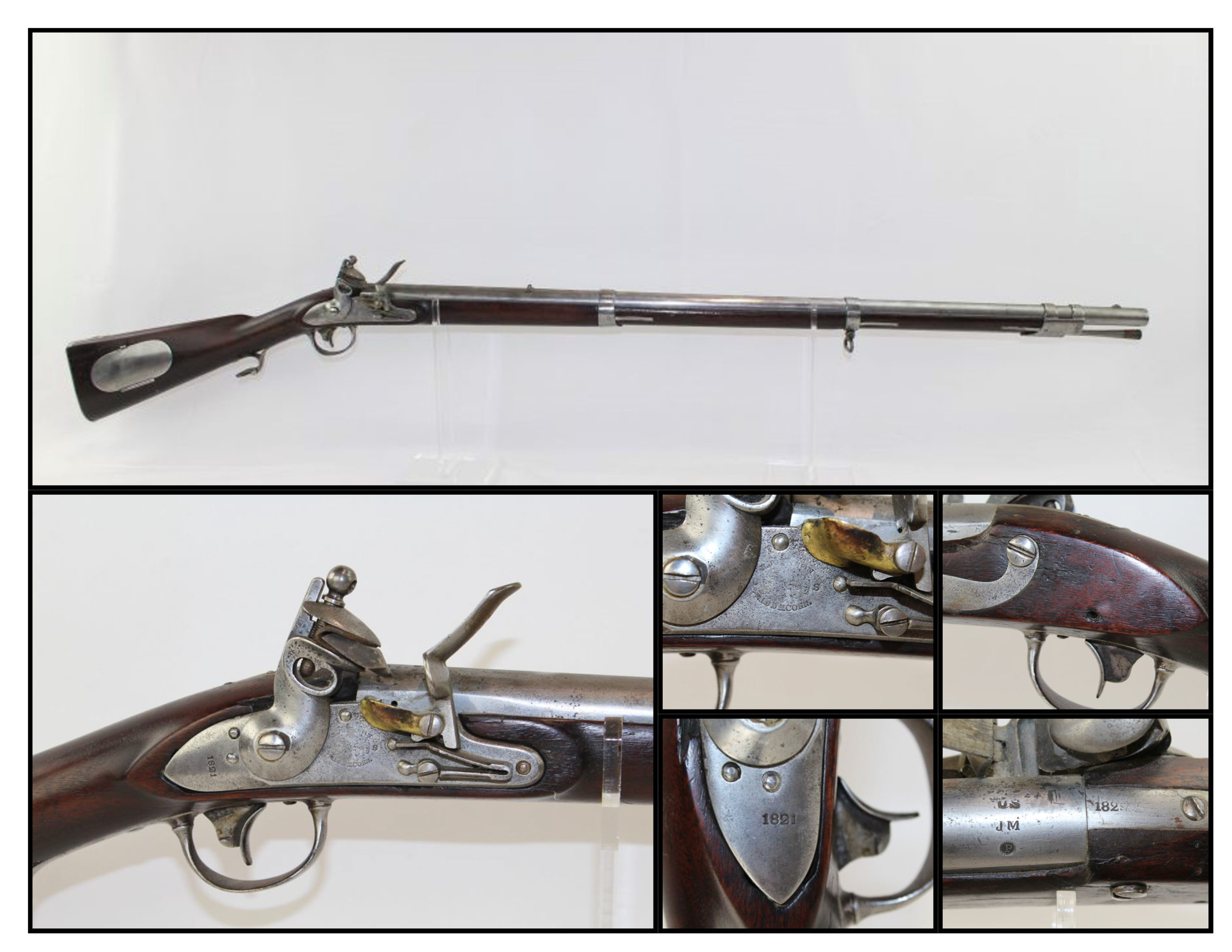 Collage R. Johnson U.S. Model 1817 Rifle | Ancestry Guns